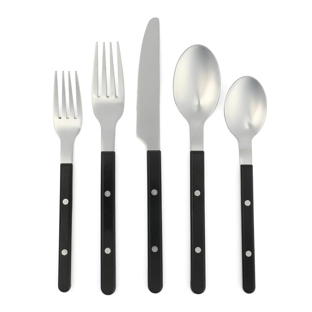 Sur La Table Kitchen Essentials 20 Piece Flatware Silverware Set ...